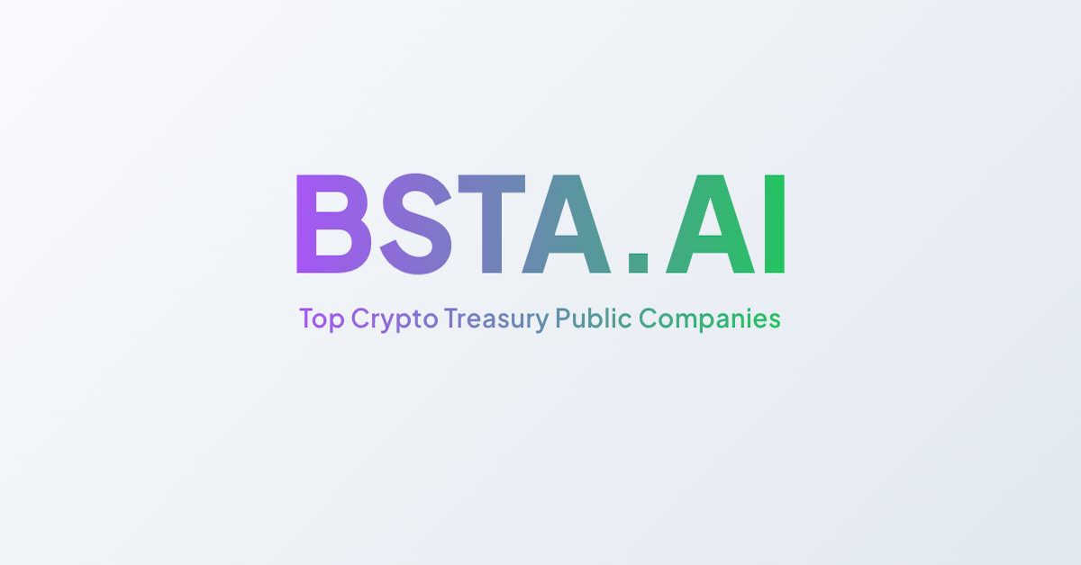 BSTA.AI - Top Crypto Treasury Public Companies